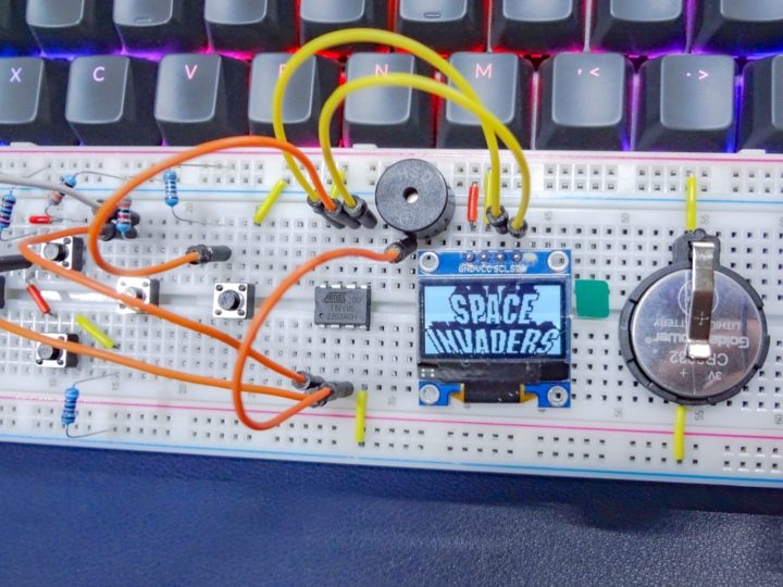 【Arduino】ATtiny85を使ったミニゲーム機『Tiny Joypad』をブレッドボードで組んで遊んでみる！ | ぶらり＠web走り書き