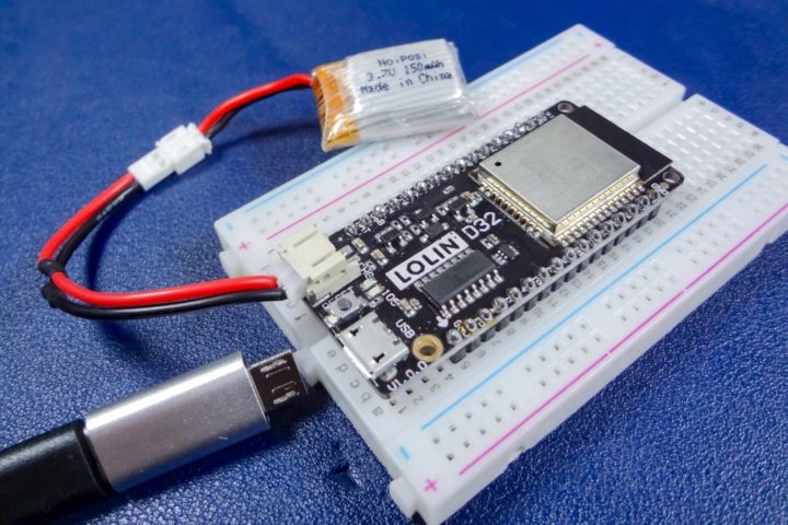 【電子工作】技適取得済みESP32開発ボード『Lolin D32』を使ってみる！ | ぶらり＠web走り書き