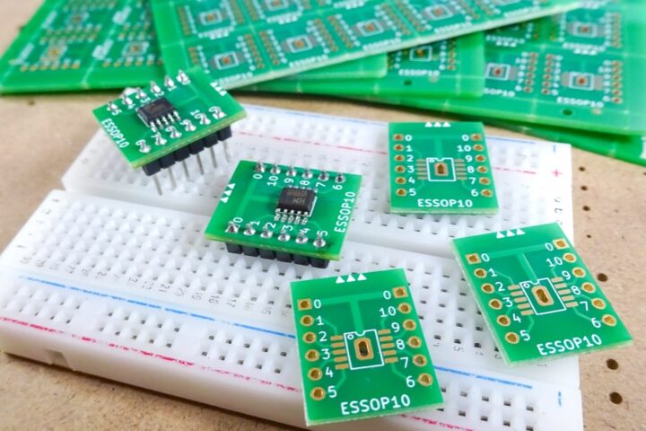 【電子工作 / PCB】ちょっと珍しい？ESSOP10パッケージのピッチ変換基板(DIP化基板)を作ってみました！JLCPCBにお任せ面付けで ...
